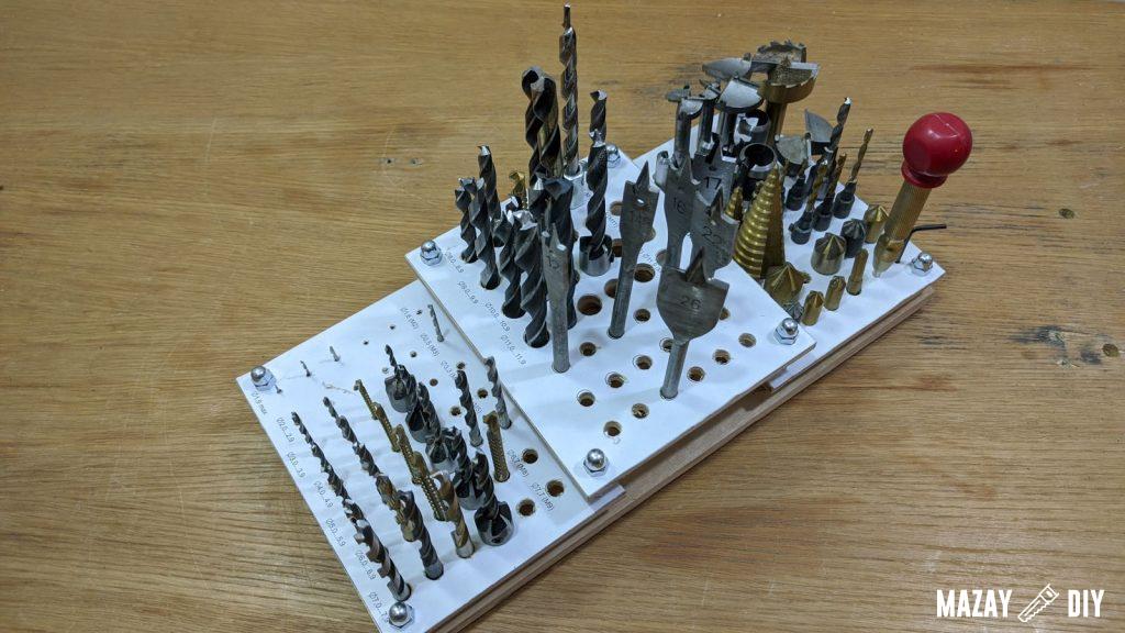 DIY Drill Bit Storage Rack — Free printable templates and 3D model